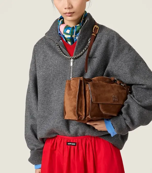 Miu Miu Cashmere Quarter Zip Sweater