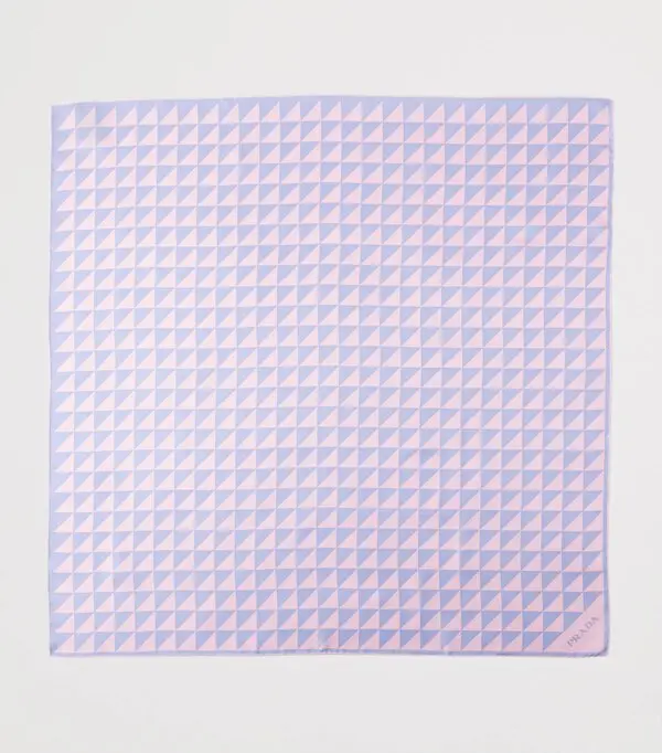 Prada Silk Triangle Scarf - Pink