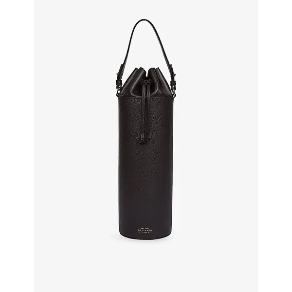 Smythson Panama Logo-embossed Wine Tote