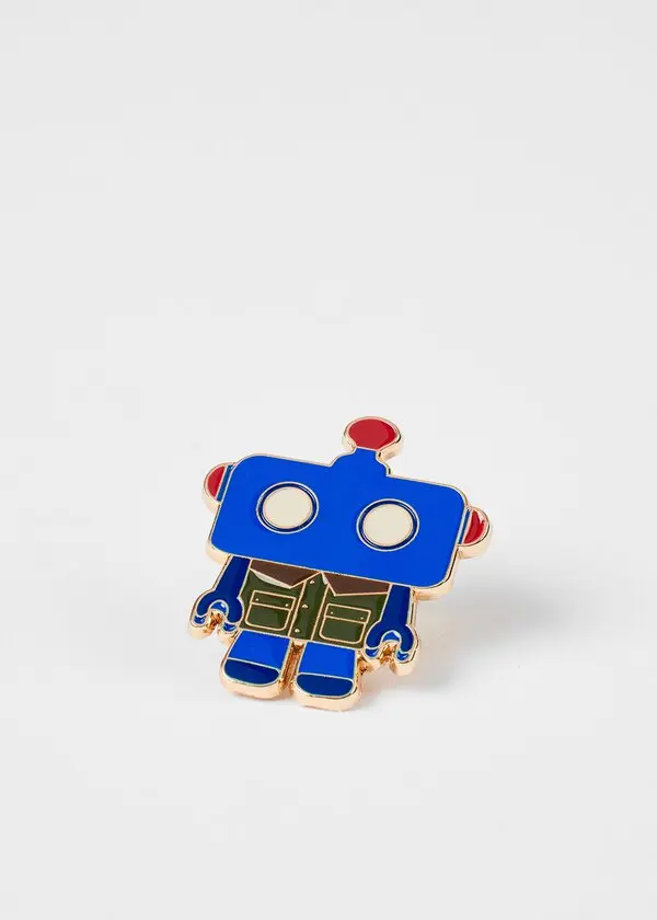 PAUL SMITH LOVES BARBOUR Robot Pin Badge