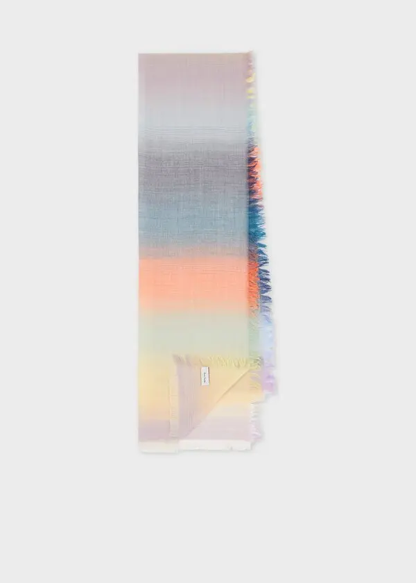 Paul Smith Watercolour Stripe Scarf