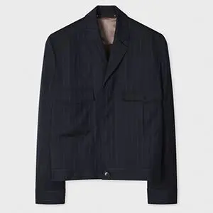 Paul Smith Pinstripe Wool-linen Jacket