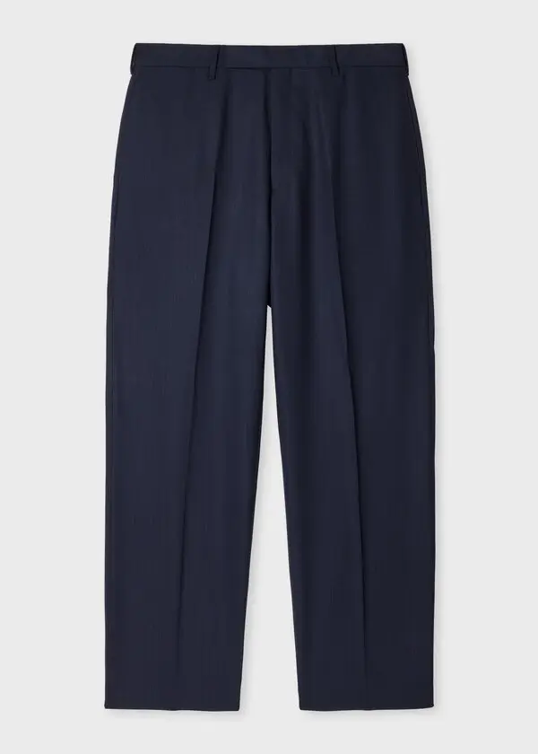 Paul Smith Relaxed-fit Wool Trousers - Blue