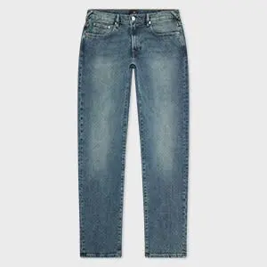 Paul Smith Relaxed Tapered-fit 'organic Vintage Stretch' Jeans - Brown