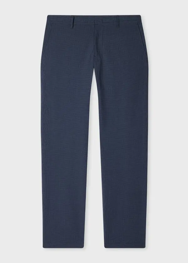 Paul Smith Seersucker Check Drawstring Trousers