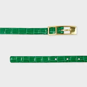 Paul Smith Leather Croc Belt - Green