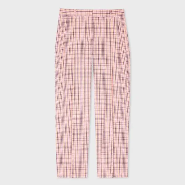 Paul Smith Check Cropped Trousers