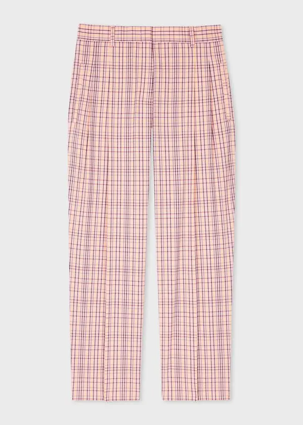 Paul Smith Check Cropped Trousers