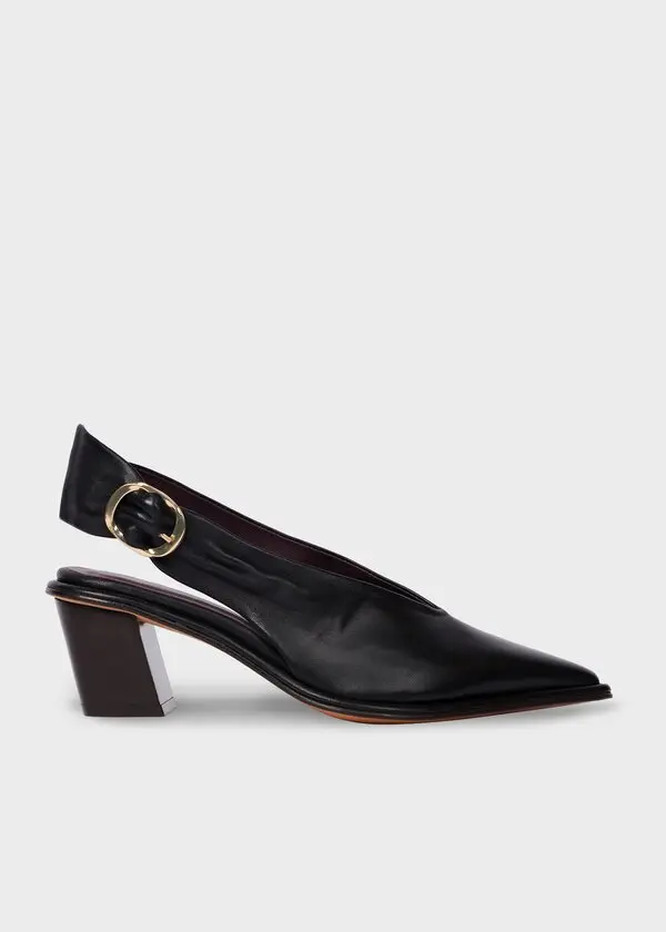 Paul Smith Clareen Leather Slingback Heels