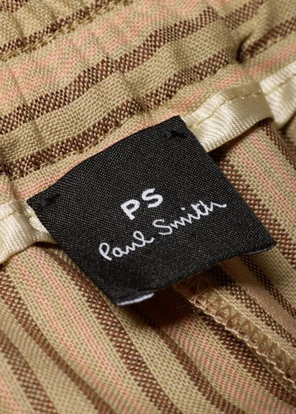 Paul Smith Wool Stripe Trousers - Brown