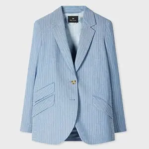 Paul Smith Pinstripe Blazer - Blue