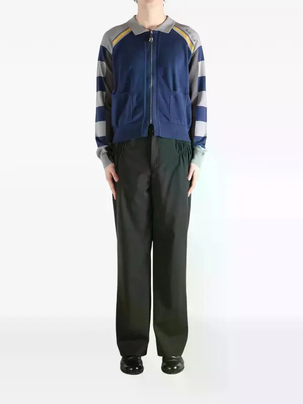 KIKO KOSTADINOV Striped Zip-up Cardigan