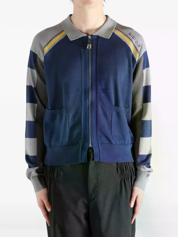 KIKO KOSTADINOV Striped Zip-up Cardigan