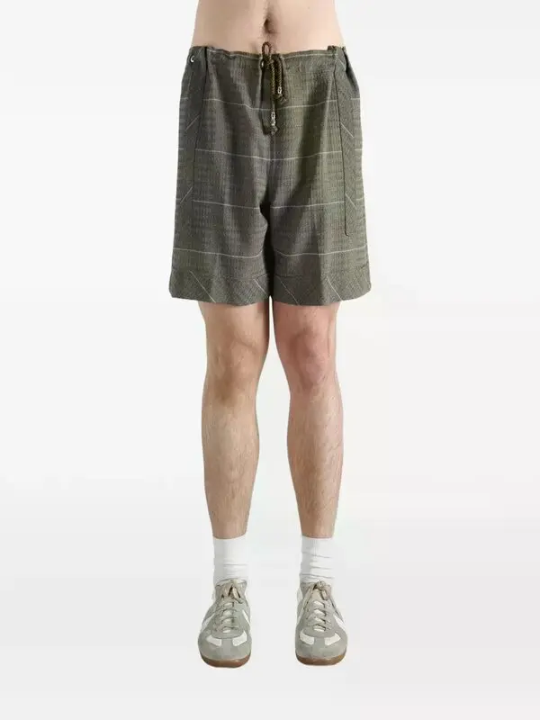 KIKO KOSTADINOV Checked Cotton Shorts