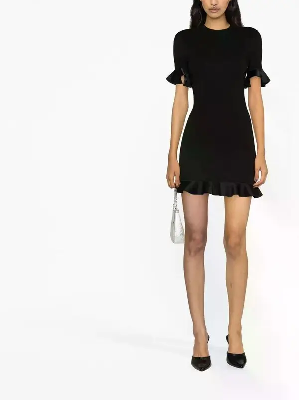 David Koma Open-back Ruffled Minidress