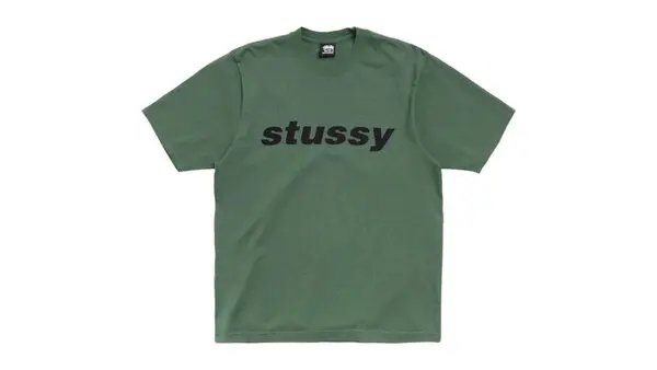 StÜssy Shark Pigment Dyed Tee Shirt - Pine