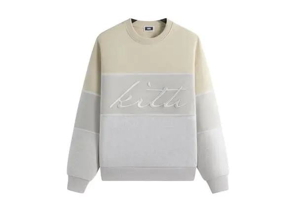 Kith Nelson Panelled Crewneck Sweatshirt - Veil