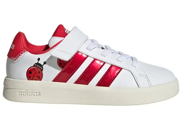 Adidas Grand Court 3.0 Sneakers - Cloud White/pure Ruby/off White