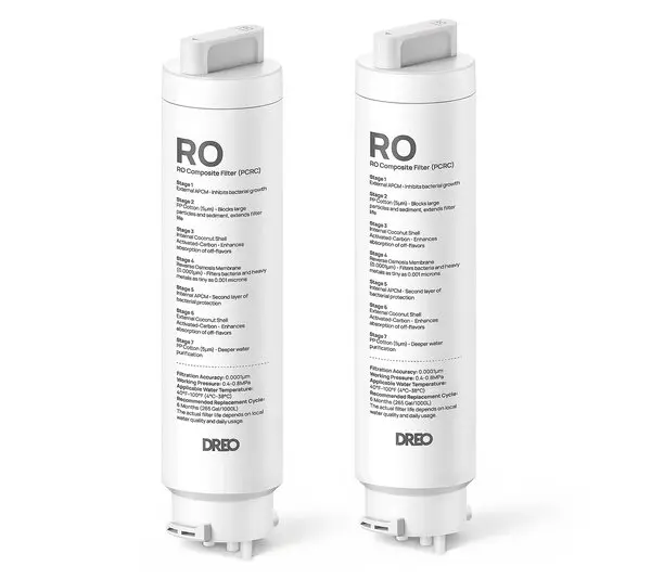 DREO Set Of Reverse Osmosis Replacement Filters - One-color