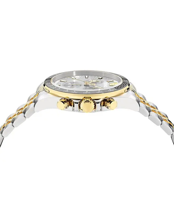 Versace Greca Wave Chronograph, 43mm - Two Tone