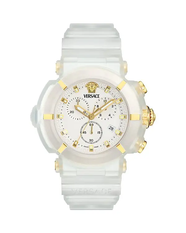 Versace Real Active Chronograph, 45mm - White