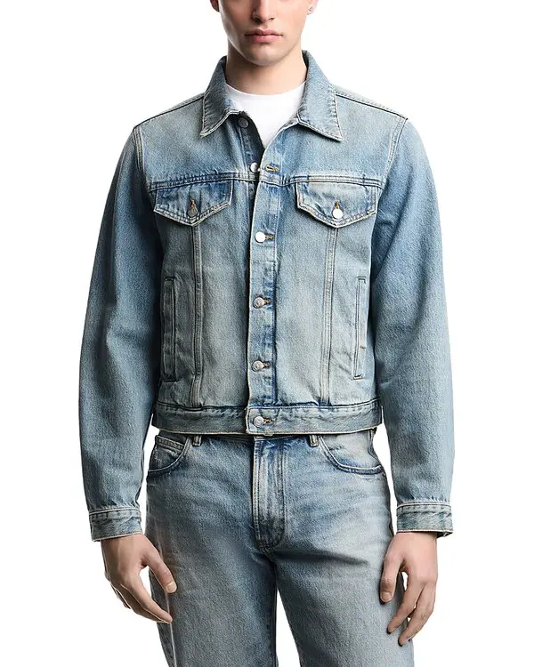 Emporio Armani Blouson Denim Jacket - Light Blue Denim