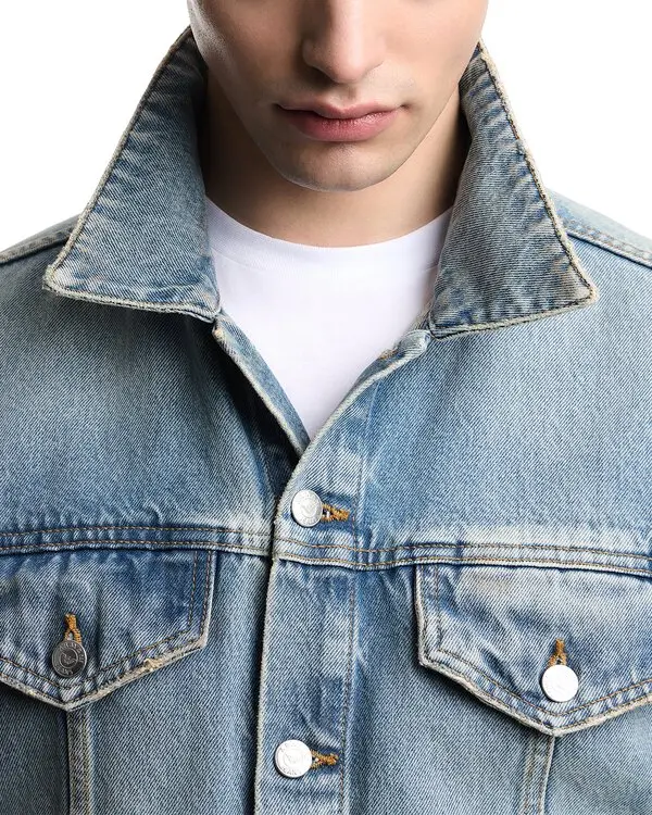 Emporio Armani Blouson Denim Jacket - Light Blue Denim