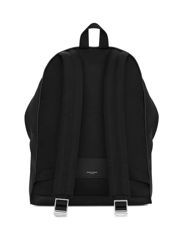 Saint Laurent City Backpack In Matte Leather - Black