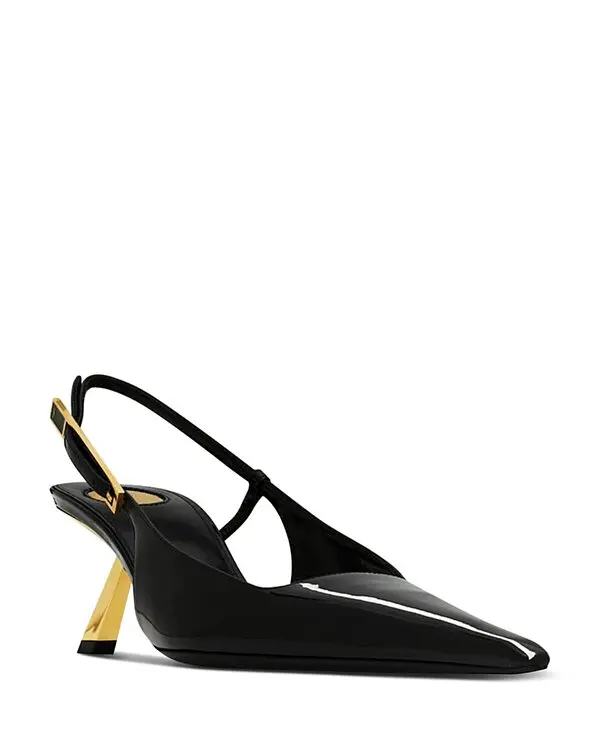 Saint Laurent Lee Slingback Pumps - Black