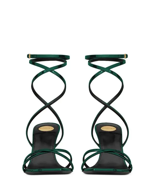 Saint Laurent Opyum Sandals - Vert Emerald