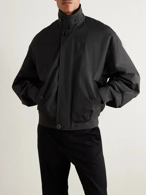 AMOMENTO Padded Cotton-blend Twill Jacket
