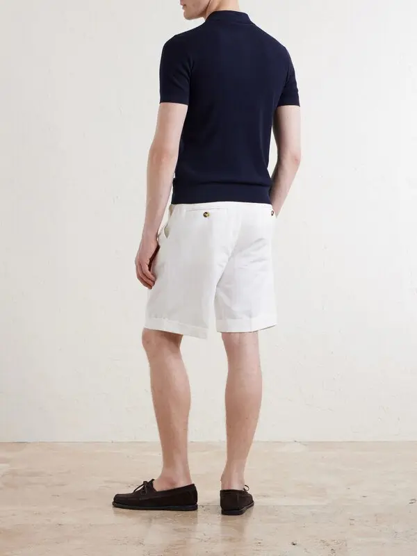 Fedeli Rafael Ribbed Cotton Polo Shirt