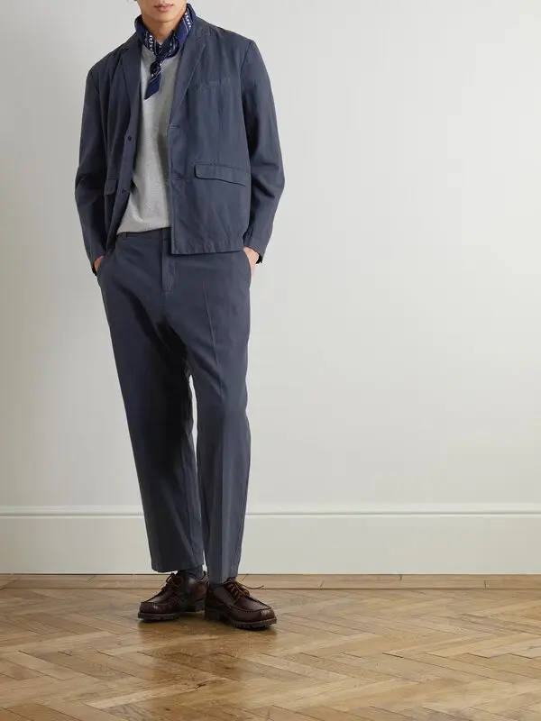 Folk Lunar Linen And Cotton-blend Blazer