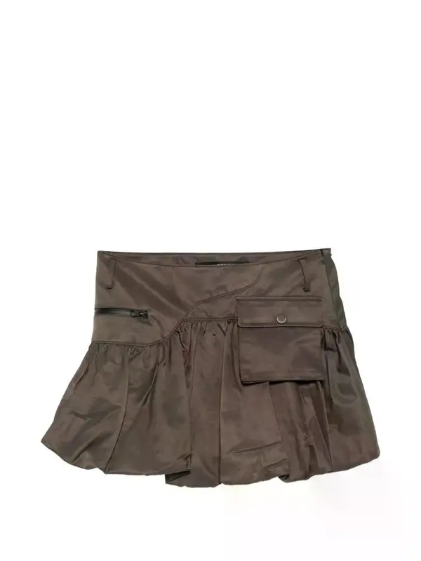 Andersson Bell Mini Skirt With Zip Pocket - Brown