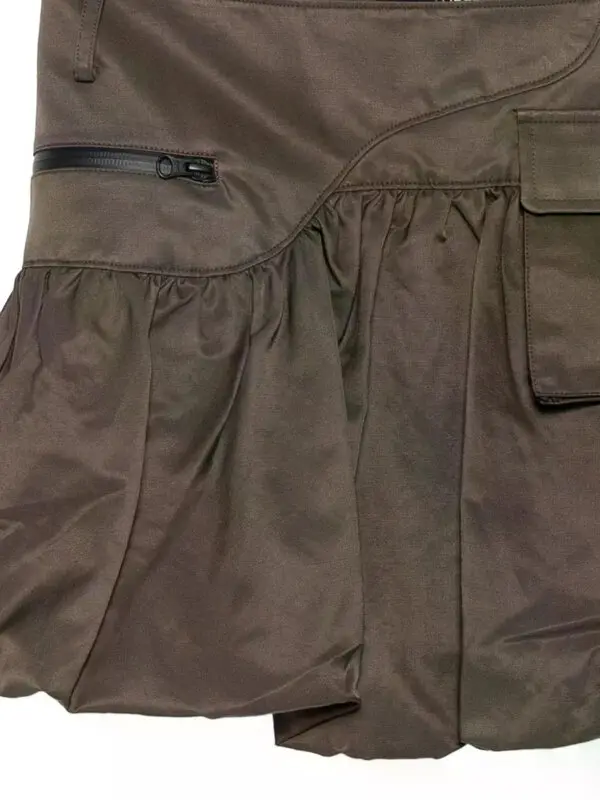 Andersson Bell Mini Skirt With Zip Pocket - Brown