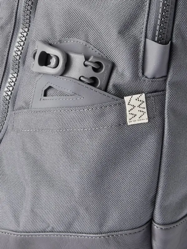 Visvim Leather-trimmed Cordura® Backpack - Gray