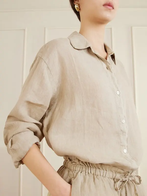 JAMES PERSE Linen Canvas Shirt