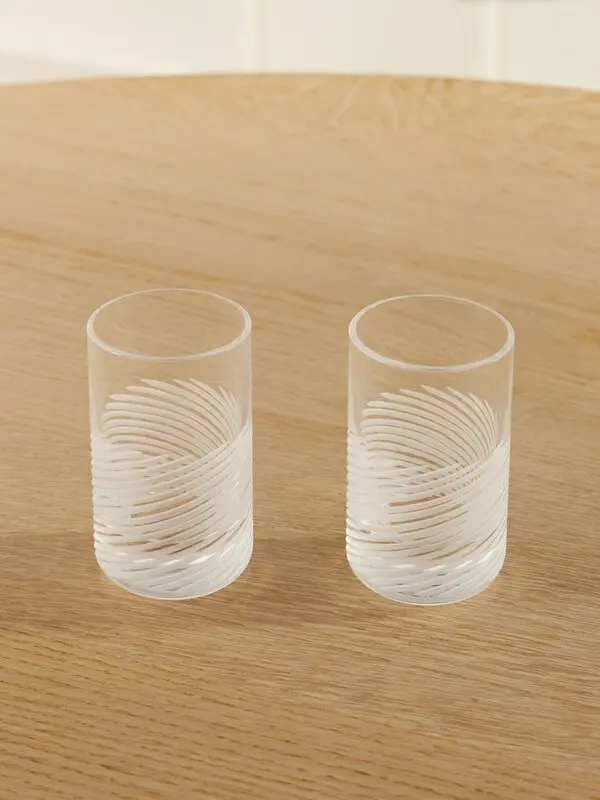 Brunello Cucinelli Set Of Two Whisky Glasses - Clear