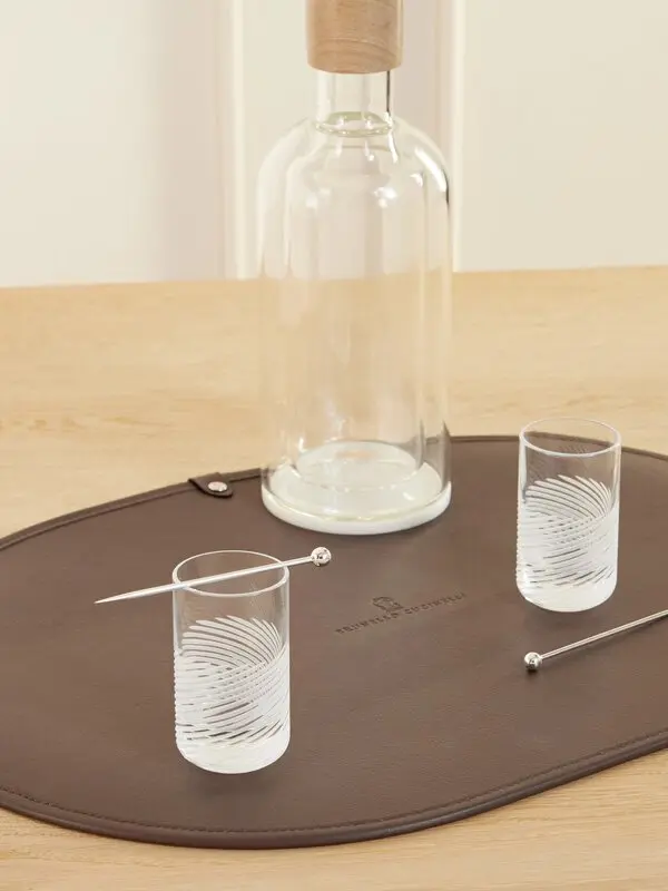 Brunello Cucinelli Set Of Two Whisky Glasses
