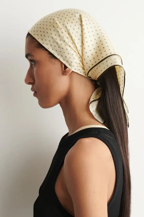 Cos Polka-dot Silk Scarf