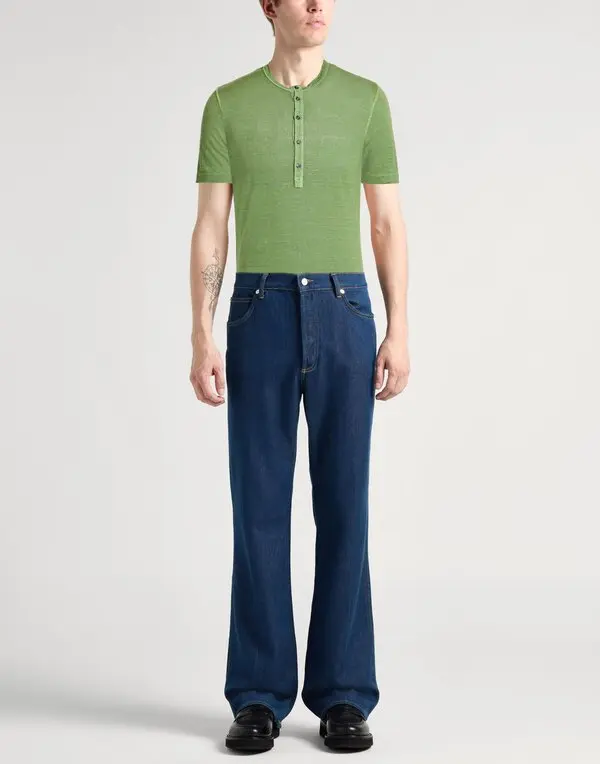 120% Lino T-shirt Size Linen - Green