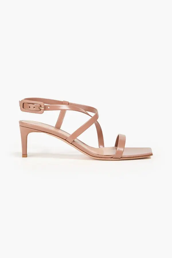 GIANVITO ROSSI Lindsay 55 Leather Sandals - Blush