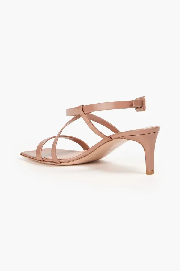 GIANVITO ROSSI Lindsay 55 Leather Sandals - Blush