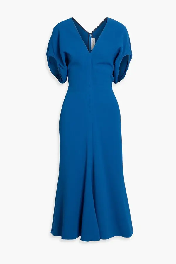 Victoria Beckham Crepe Midi Dress - Cobalt Blue