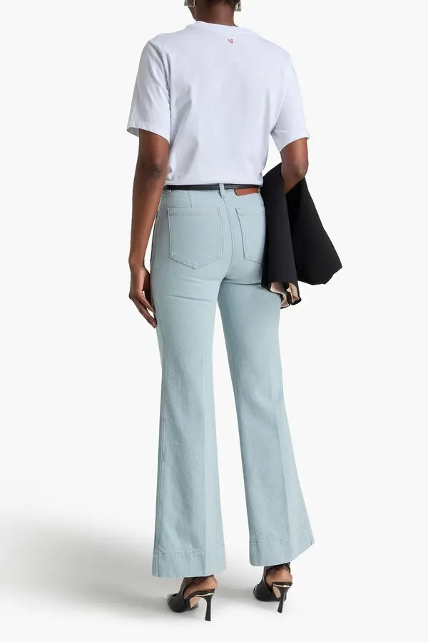 Victoria Beckham High-rise Flared Jeans - Light Denim