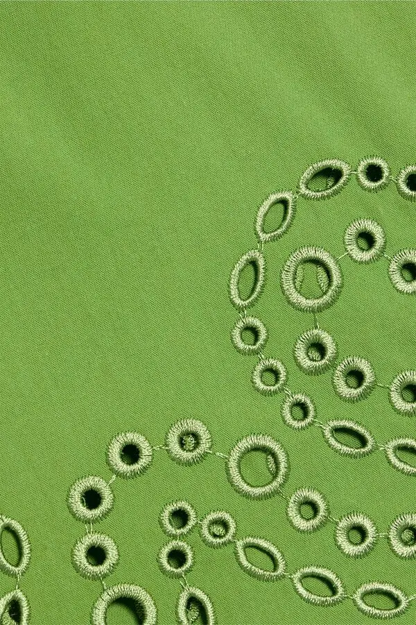 Simkhai Keyla Cropped Broderie Anglaise Shirt