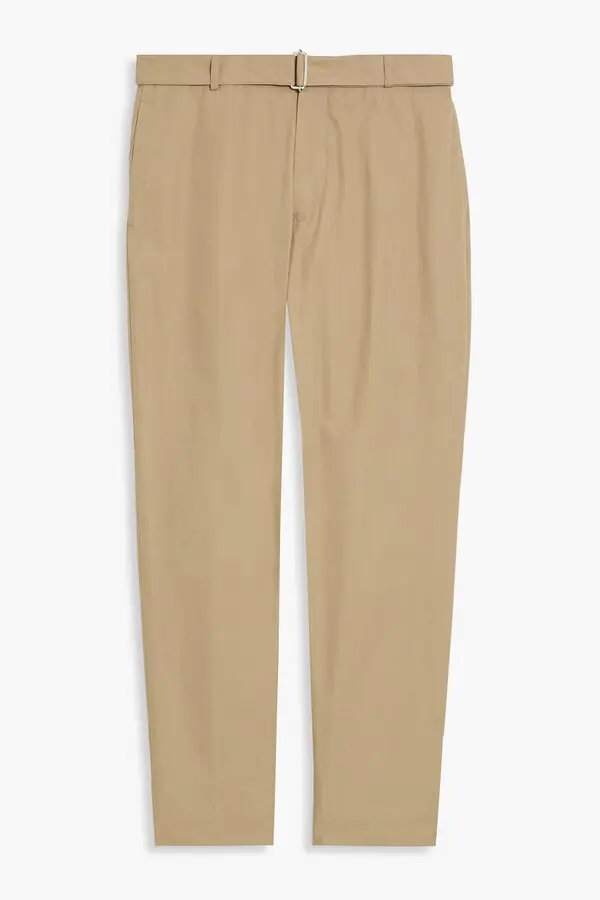 Officine Générale Owen Belted Cottonpoplin Chinos