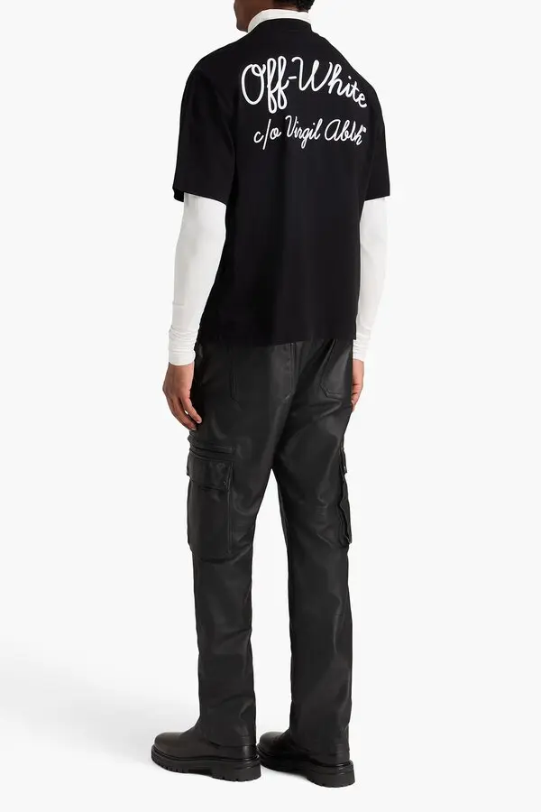 Off-White Printed Cottonjersey Tshirt - Black
