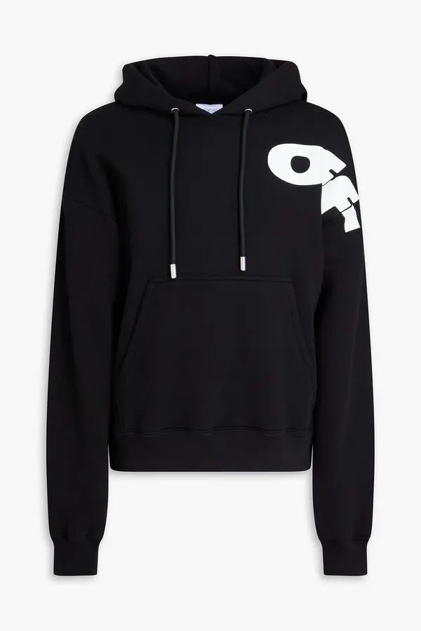 Off-White Printed Cotton-terry Hoodie