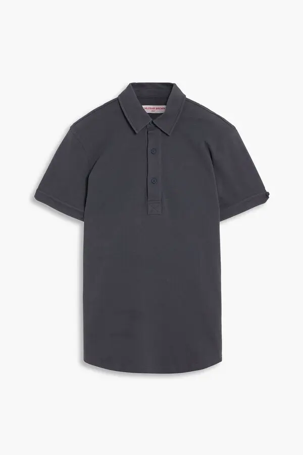 Orlebar Brown Sebastian Cottonpiqué Polo Shirt - Anthracite